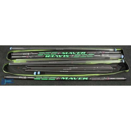 3x Maver Competition Nanolith Fishing Poles, sizes of 1.3m 14.5m and ...