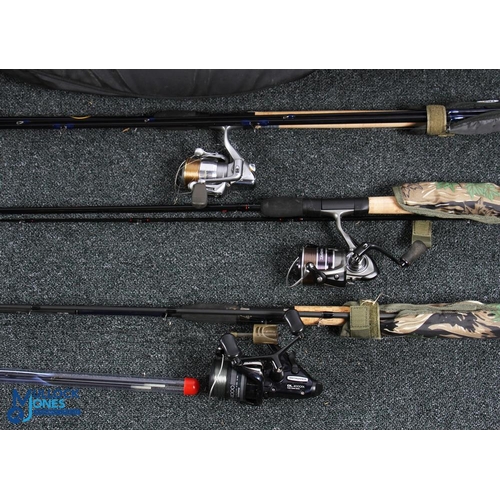 Maver UFO Rod Bag with 3 Coarse Fishing Rods with Reels, to include ...