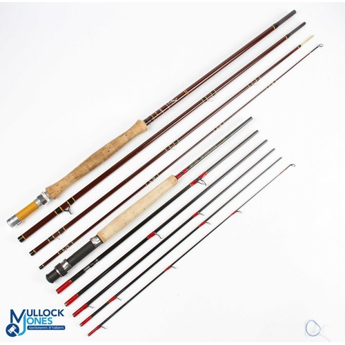 Shakespeare Deluxe Travel carbon fly rod 1717-20 2.70m 6pc line 67 ...