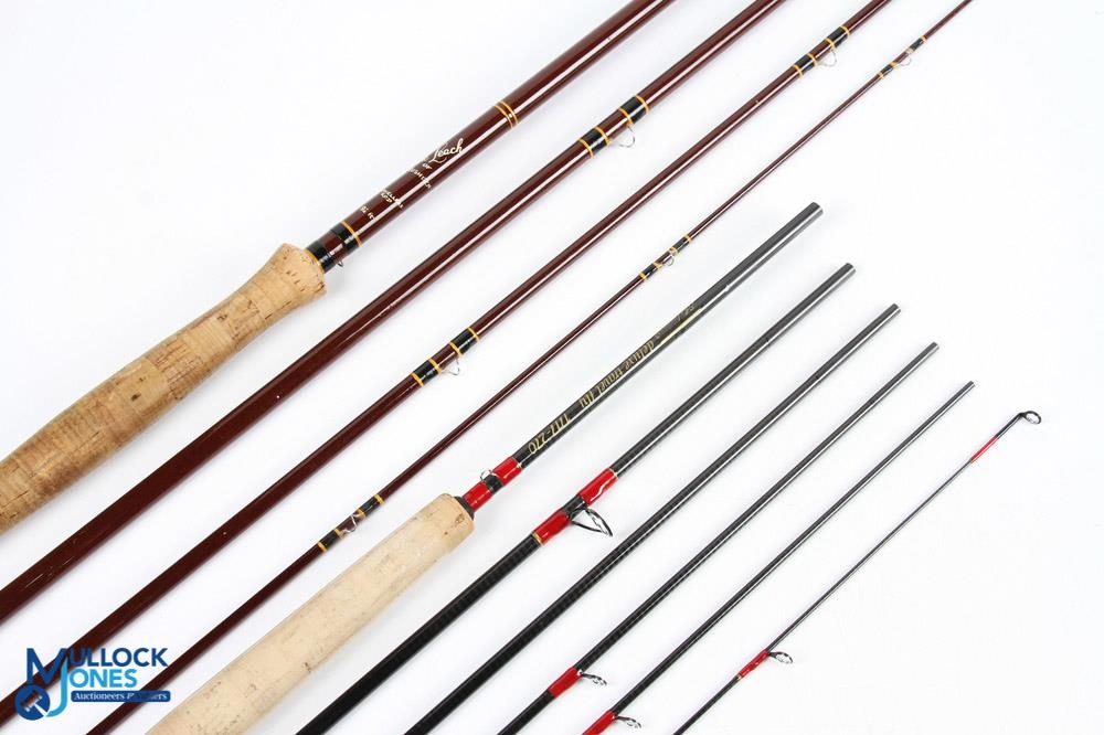 Shakespeare Deluxe Travel carbon fly rod 1717-20 2.70m 6pc line 67 ...