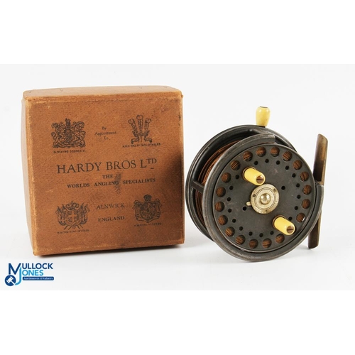 Hardy Bros Silex No 2 casting alloy reel 4" wide spool with quarter rim ...