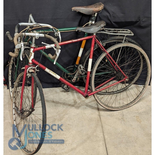 Vintage Carlton Racing Bicycle. 531 Tubing frame 22ins, Brooks leather ...