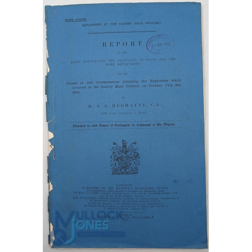 Doncaster - Cadeby Main Colliery Disaster 1912: Official Report into ...