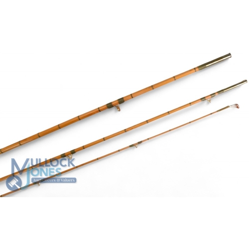 Scarce Allcocks Melody split cane river rod - 10ft 6" 3pc, 18" handle ...