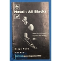 NZ 1970 at Natal 22/8/70, Rugby Programme: 40pp compact format ...