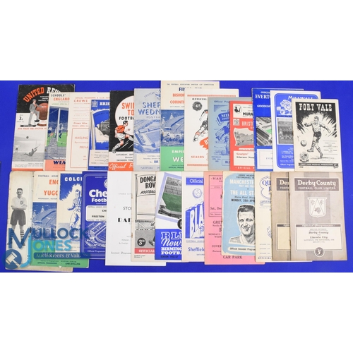 Selection of 1950s football programmes to include 1949/50 Manchester ...