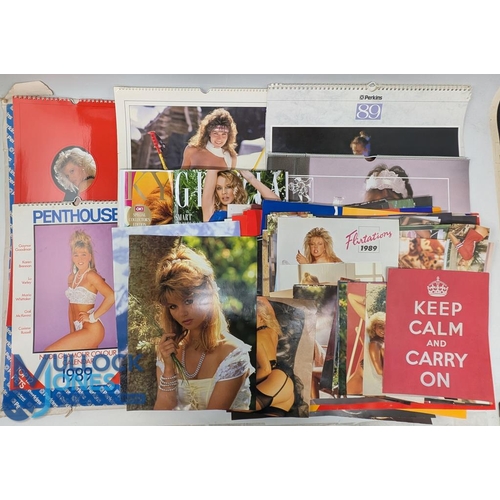 1989-1990 Glamour Calendars, Prints and Posters: to include Penthouse 1989 Perkins 1989-1990 (calend