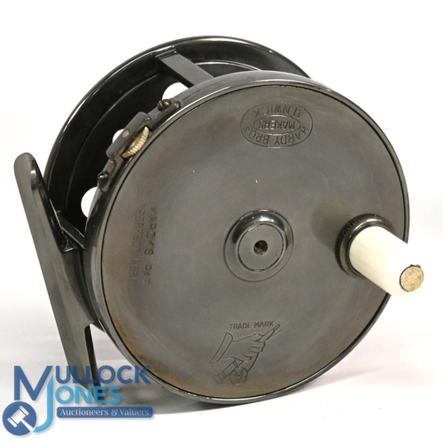 A fine Hardy Bros brass Perfect fly reel No 056, produced to celebrate ...