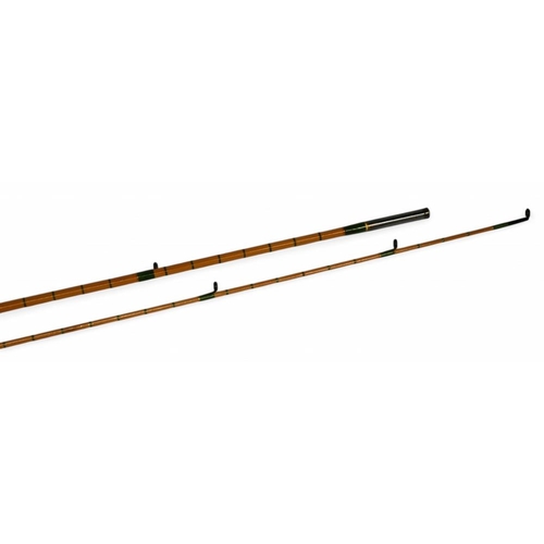 A fine Partridge split cane trout fly rod 8ft 6" 2pc line 4/5# with the ...