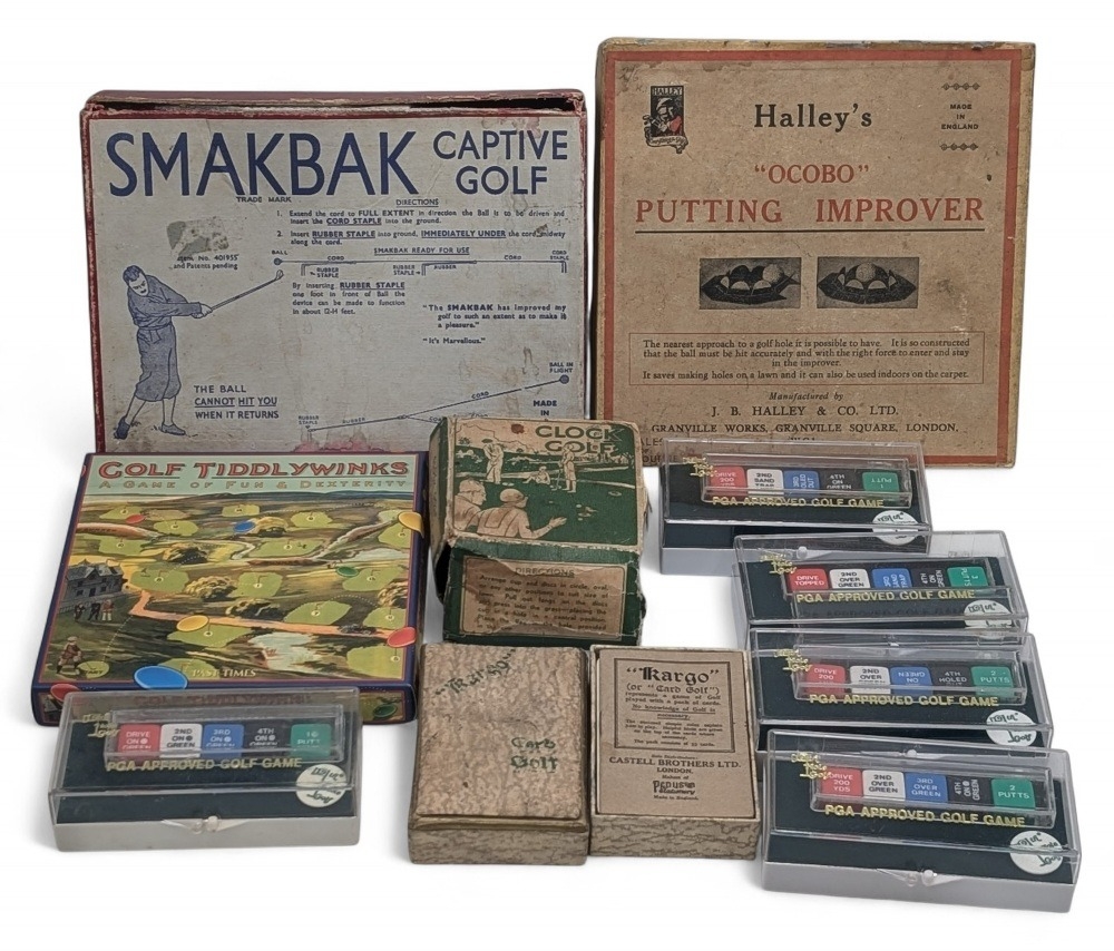 Golf Collectibles Games & Training Aids, to include clock golf set ...