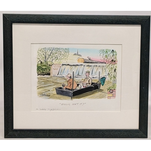 Ted Andrews Cartoon original art Idyllic Isn't It - for an illustration ...