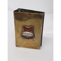 Vintage brass matchbox holder