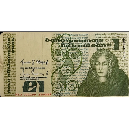 Vintage irish bank note