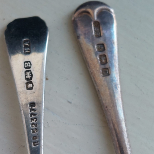 Sterling silver condiment spoons