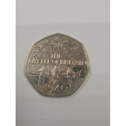 The battle of britian Collecters 50 p coin