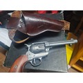 Large metal Spanish revolver with holster