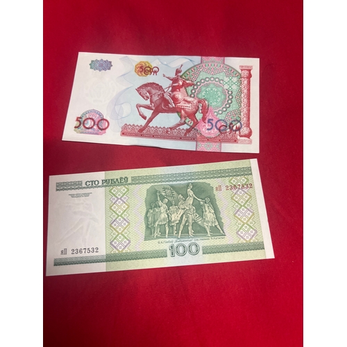 Uncirculated bank notes lot