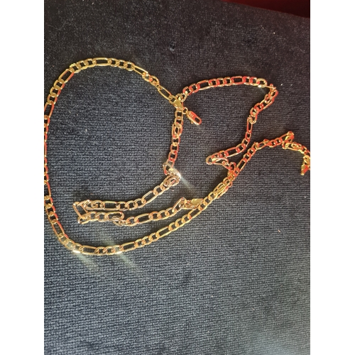 2 long stamp 18k chains Custom jewellery