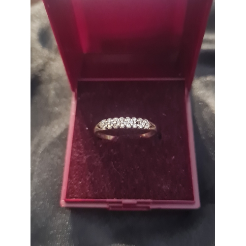 9ct gold diamond ring 1.stone missing