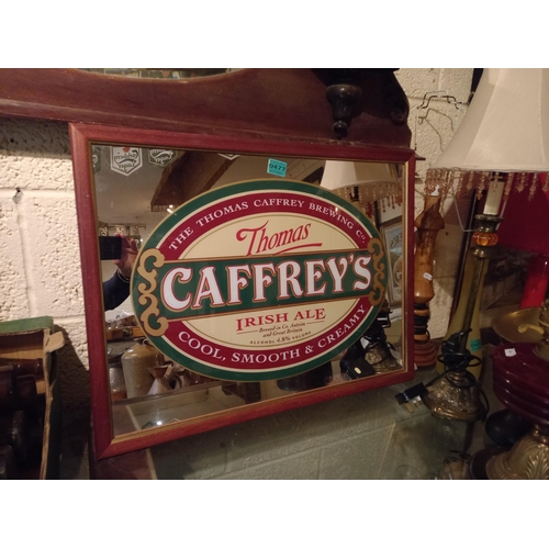 Thomas Caffreys Irish Ale Advertising Mirror
