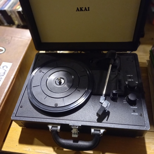 AKAI Record Player in Travel case