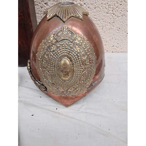 Vintage Trench Periscope, Pair Knives, Copper and Brass Helmet together ...