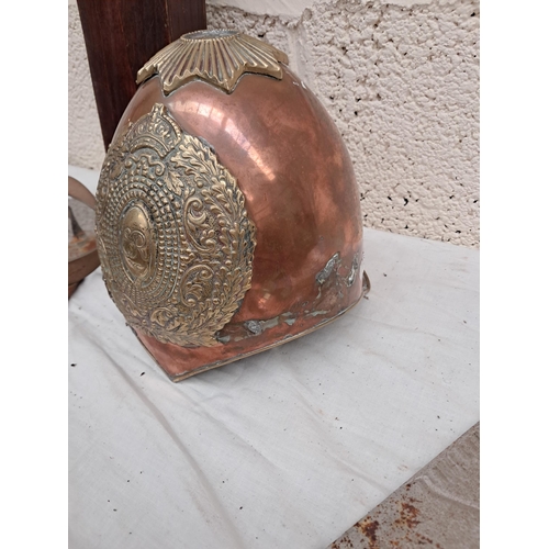 Vintage Trench Periscope, Pair Knives, Copper and Brass Helmet together ...