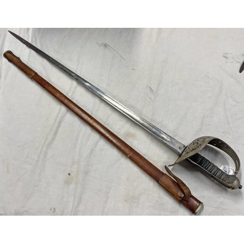 VICTORIAN 1897 PATTERN INFANTRY OFFICERS SWORD WITH 82 CM LONG SINGLE ...