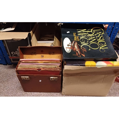 LARGE SELECTION OF 45RPM RECORDS & OTHER RECORDS, VARIOUS TAPES, DISCS ...