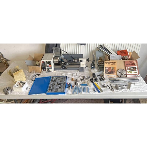 SIEG C1 MICRO LATHE WITH ACCESSORIES TO INCLUDE CHUCK DRILL BITS ...