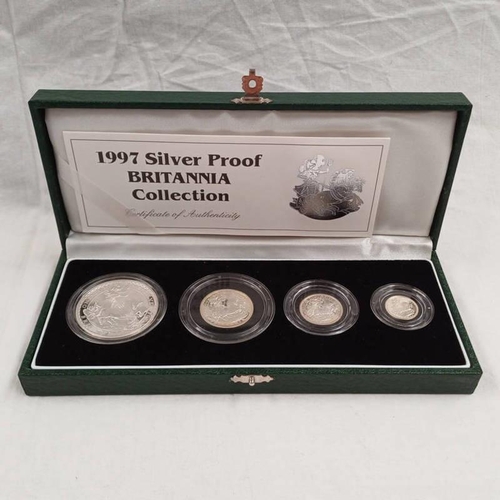 1997 SILVER PROOF BRITANNIA COLLECTION, IN CASE OF ISSUE WITH C.O.A.
