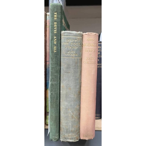 3 BOOKS BY JOHN COLLIER TO INCLUDE: HIS MONKEY WIFE OR, MARRIED TO A ...