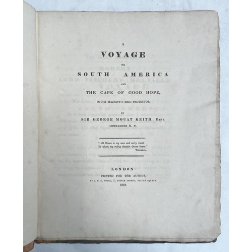 A VOYAGE TO SOUTH AMERICA AND THE CAPE OF GOOD HOPE, BY SIR GEORGE ...