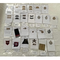 LARGE SELECTION OF CAP BADGES, SHOULDER TITLES, CLOTH PATCHES, ETC TO ...