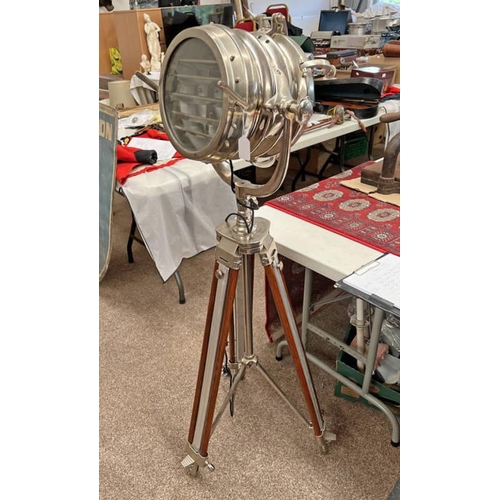 21ST CENTURY NAUTICAL SEARCH LIGHT / SIGNALLING LAMP WITH A CHROME ...