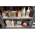 SELECTION OF VARIOUS STONEWARE BOTTLES, ETC INCLUDING THE ORIGINAL ...