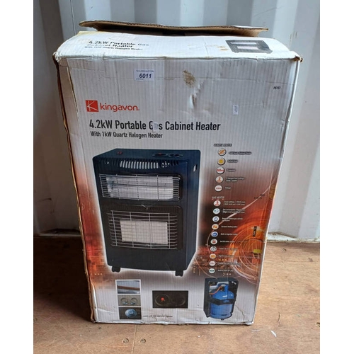 KINGAVON 4.2KW PORTABLE GAS CABINET HEATER IN BOX