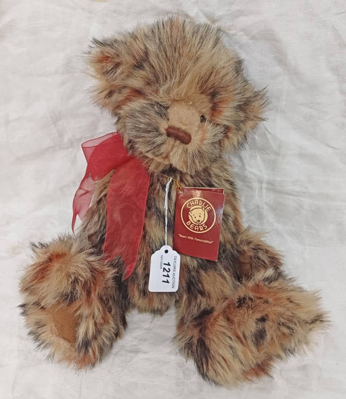 CHARLIE BEARS CB1590295 REGAN TEDDY, LENGTH 38CM