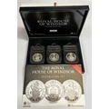 2017 THE ROYAL HOUSE OF WINDSOR SILVER PROOF COIN SET TO INCLUDE LION ...