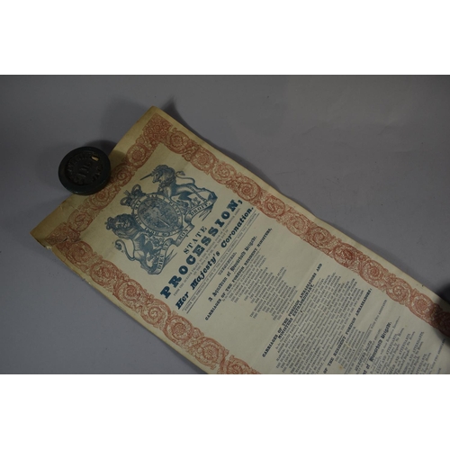 A 19th Century Scroll Giving Details of the State Procession at Queen ...