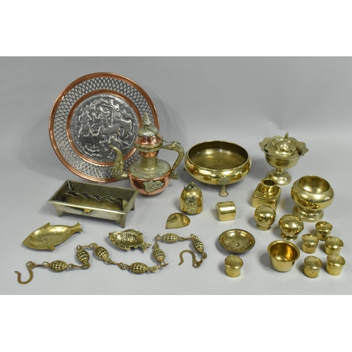 A Collection of Various Indian and Oriental Metalwares to include ...