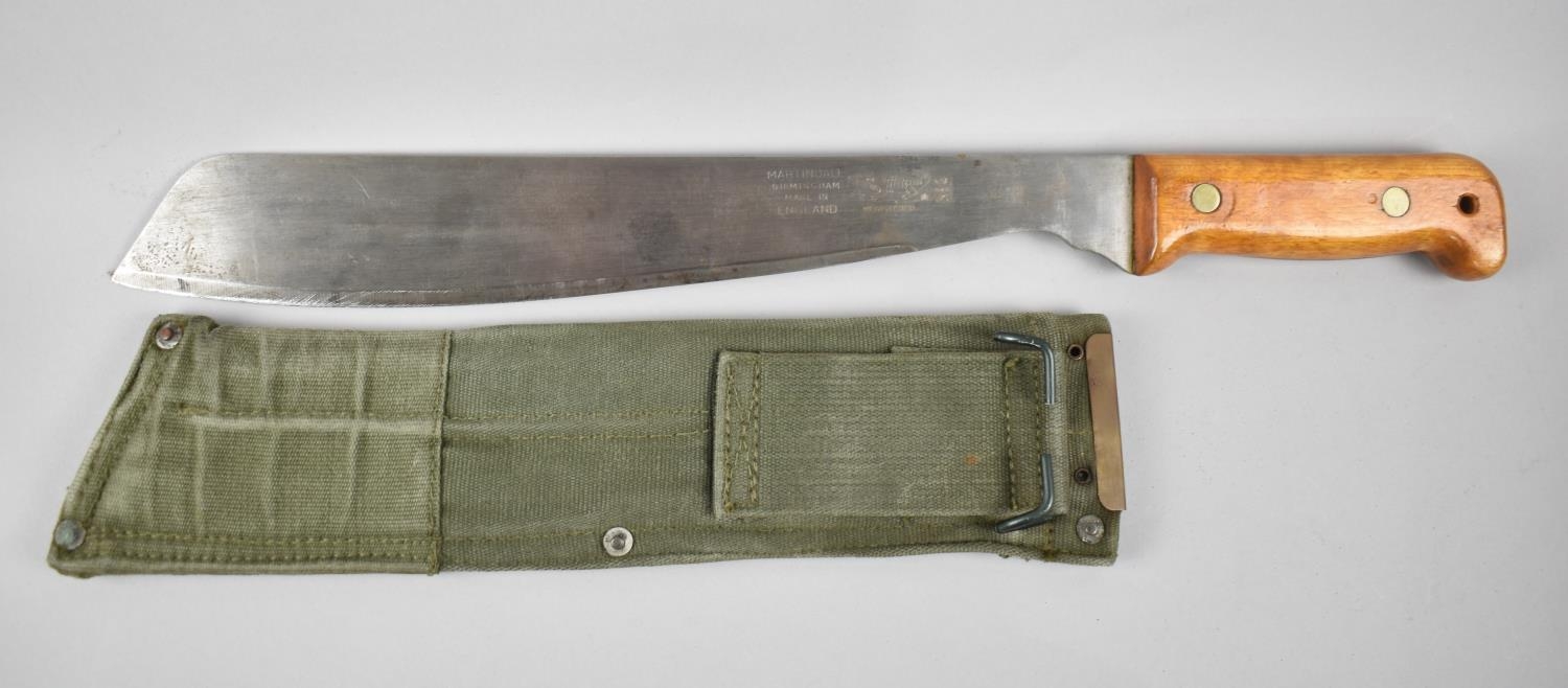 A WWII Period British Machete, Stamped Martindale, Birmingham No II ...