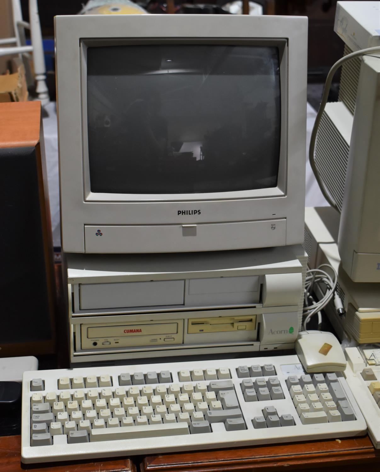 An Acorn Risc PC600 Computer, With Mouse, Keyboard, Philips CM8833-II ...