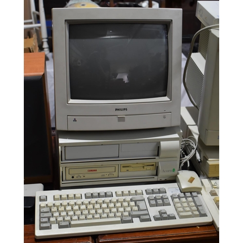 An Acorn Risc PC600 Computer, With Mouse, Keyboard, Philips CM8833-II ...