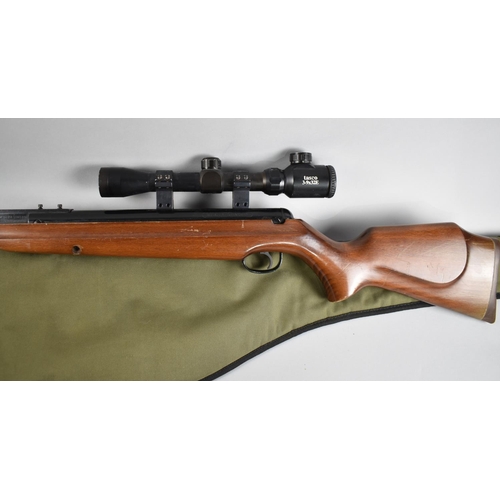 A Webley Stingray .22 Air Rifle with Silencer and Tasco 3-9x32e Scope ...