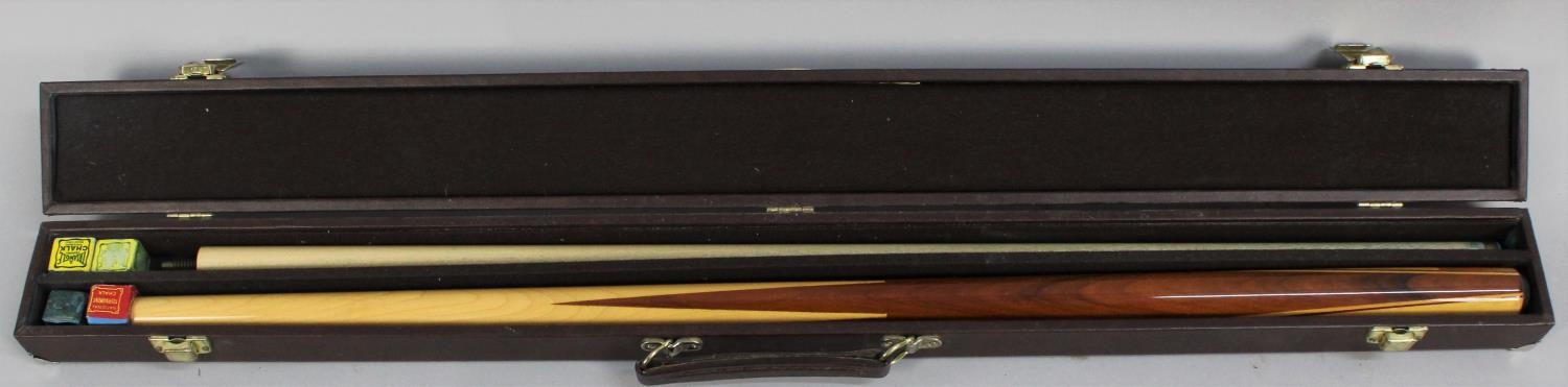 Three Snooker Cues, Two with Boxes