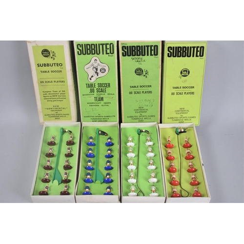 A Collection of Four Vintage Subbuteo Table Soccer Teams to Include ...