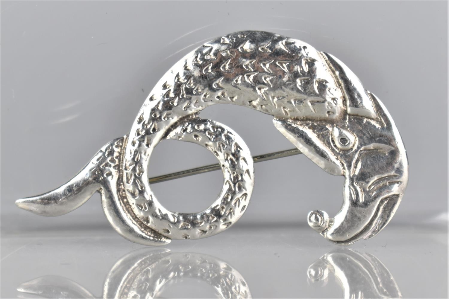 A Scottish Silver Brooch Modelled as a Mythical Dolphin, Makers Mark ...
