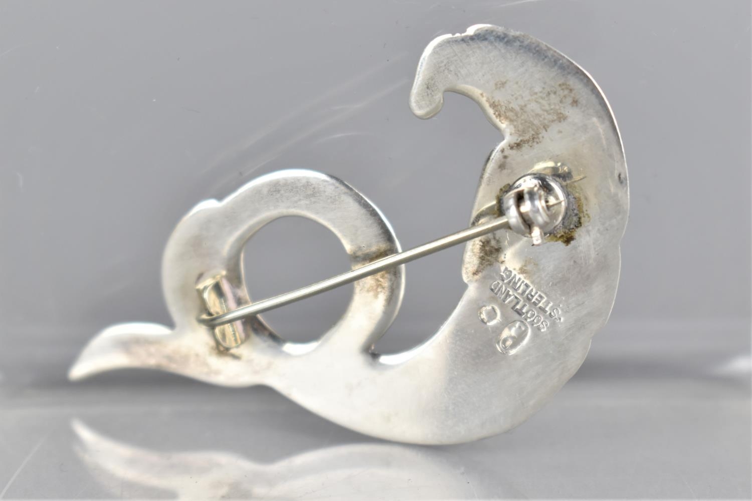 A Scottish Silver Brooch Modelled as a Mythical Dolphin, Makers Mark ...
