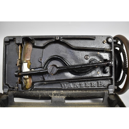 A Vintage Wanzer Manual Sewing Machine